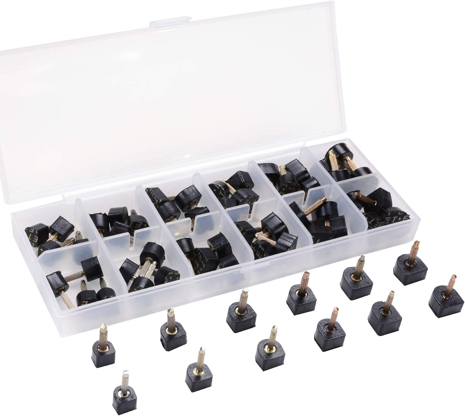 Amazon.com: 24 Pairs High Heel Tips Shoes Replacement Tap Caps,6 Size,8 ...
