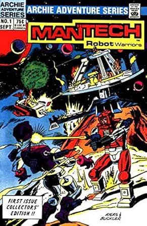 Amazon.com: Mantech Robot Warriors #1 VF ; Archie comic book | 1984 ...