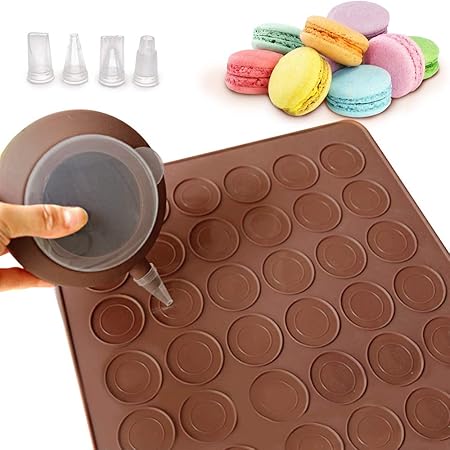 Macaron Baking Sheets Silicone Macaron Baking Mats 48 Holes Capacity ...