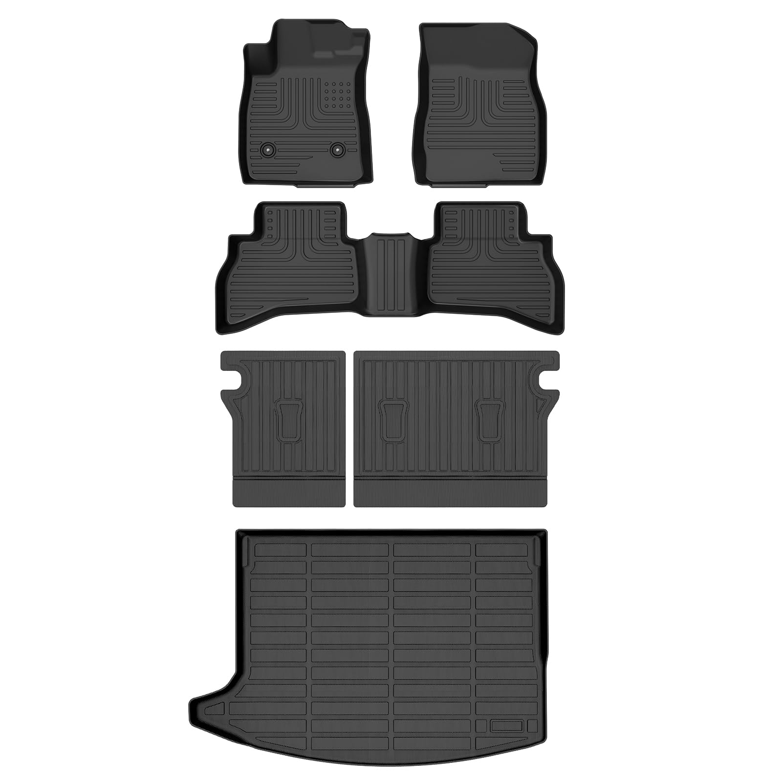 Amazon.com: Wayhigh-Car Floor Mats and Cargo Mat with Seatback Cargo ...