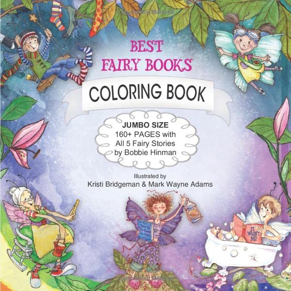 Best Fairy Books Jumbo Coloring Book: Over 160 Pages for Kids of All ...