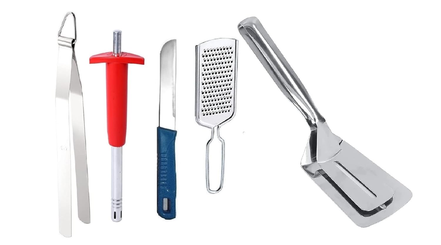 Buy URBAN BUY Stainless Steel Roti Chimta Tong with Sister Lighter ...