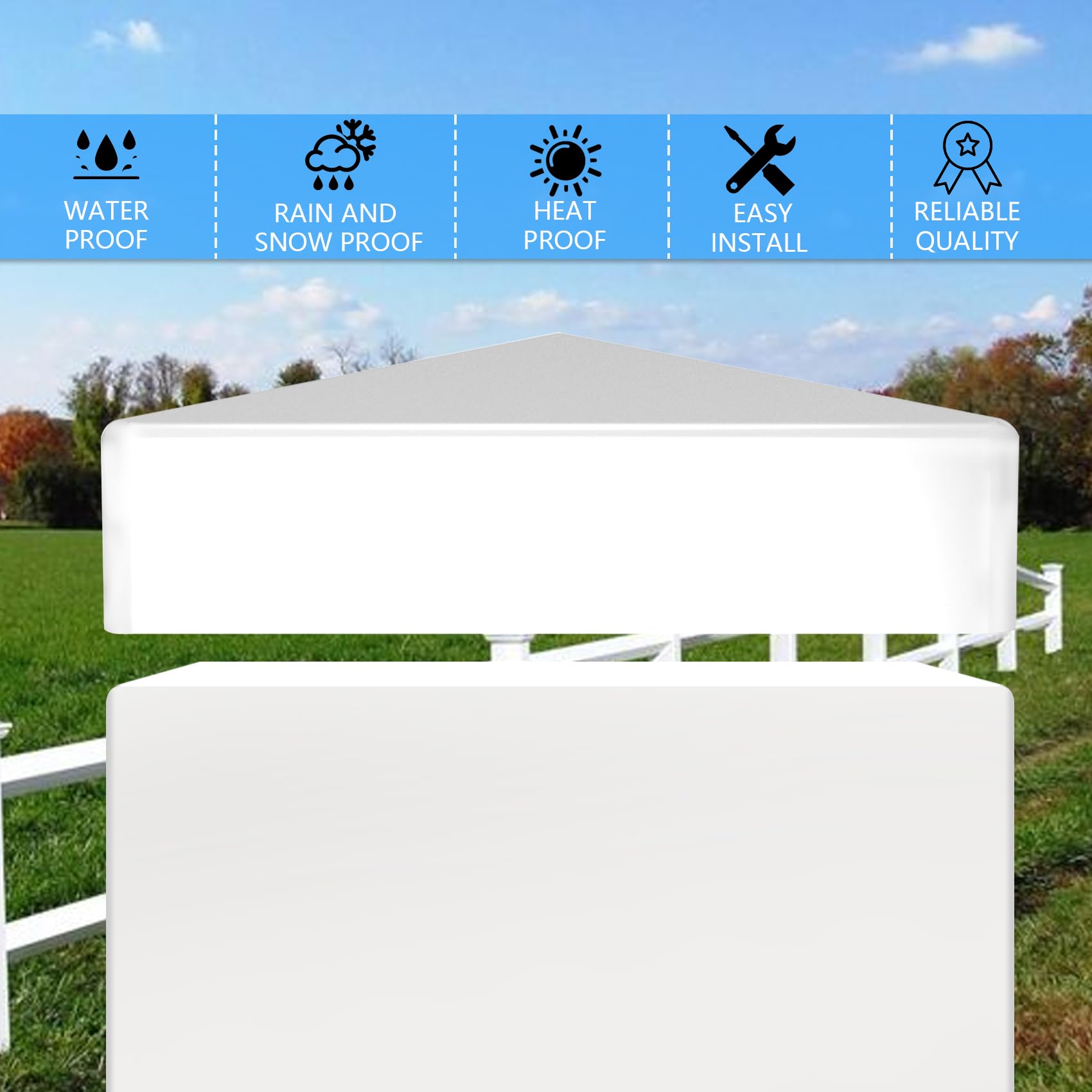 Snapklik.com : 4x4 Vinyl Fence Post Caps, White PVC Decorative Pyramid ...