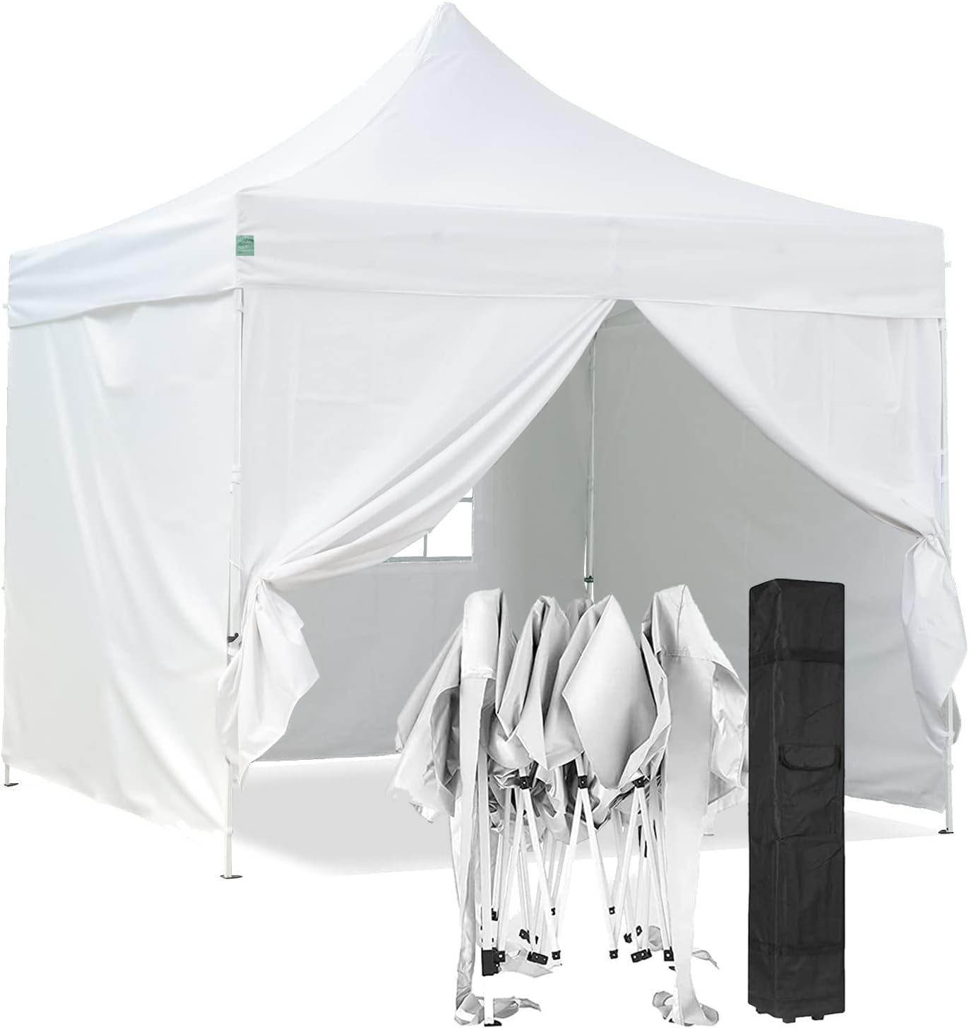 GREADEN Tonnelle de Jardin + 4 Côtés avec 1 Fenêtre 3x3m, Tente Pliante ...