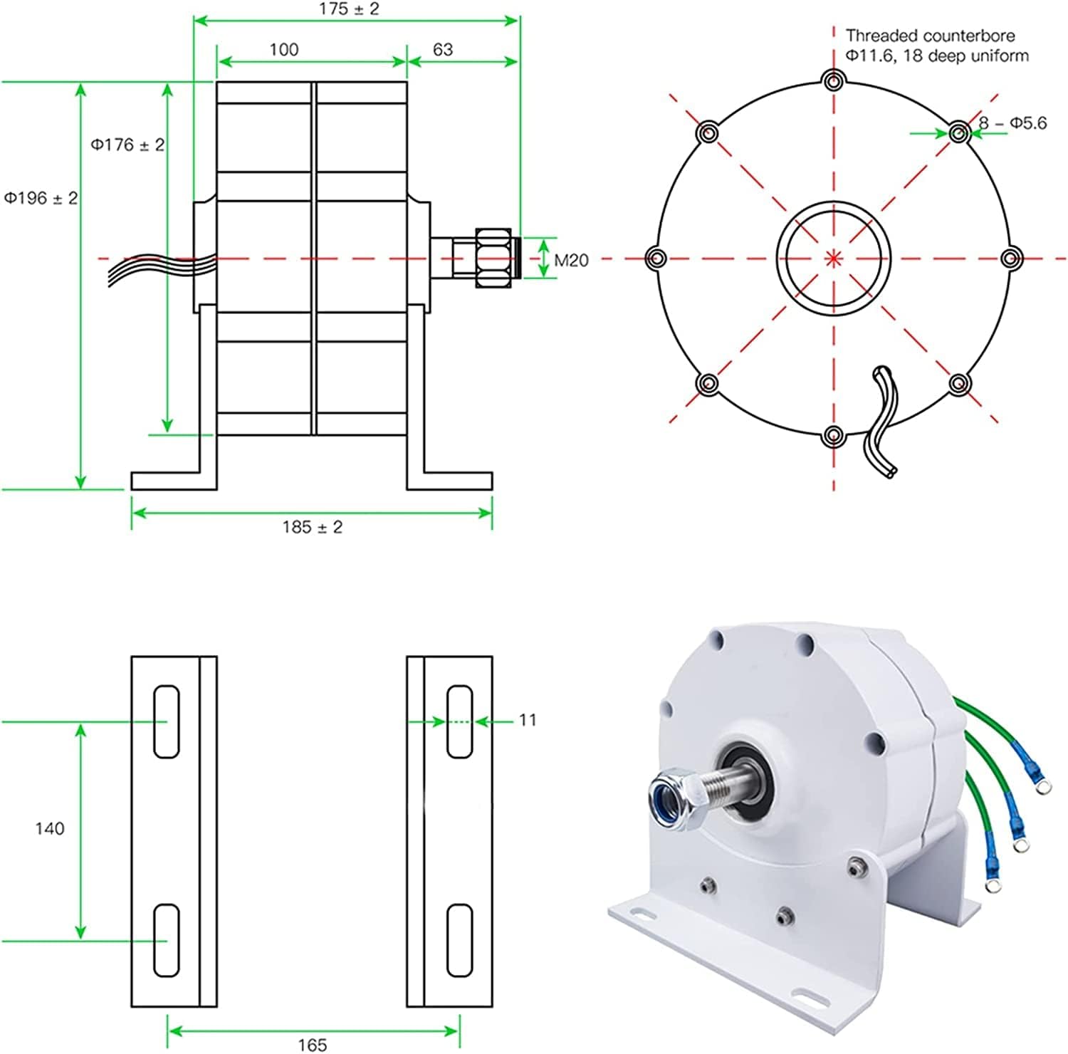 6000W 500 RPM Permanent Magnet Alternator with Thailand | Ubuy