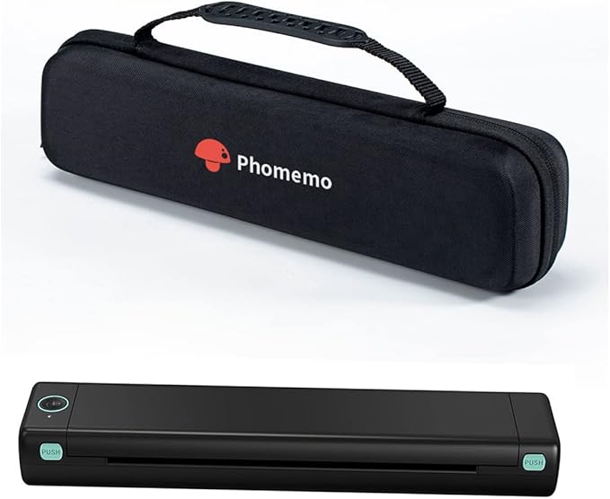 Amazon.com: Phomemo Portable Printers Wireless for Travel with M08F Bag ...