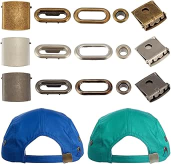 Amazon.com: DELORIGIN 45 Sets Stainless Steel Hat Buckle 3 Colors ...