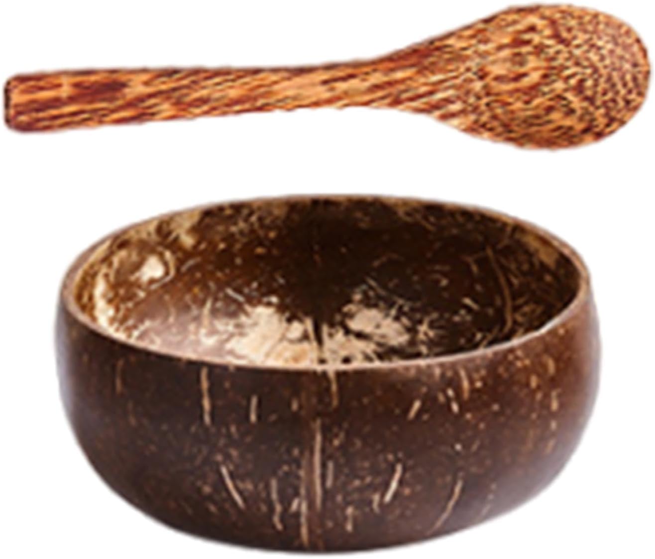 Amazon.com | 1PCS Coconut Shell Bowl,Handmade Coconut Bowl Natural Food ...