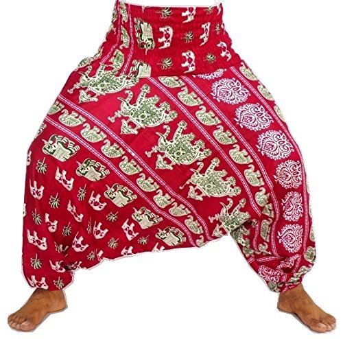 Buy Megh Craft Indian Harem Pant - Elephant Printed Alibaba Style Harem ...