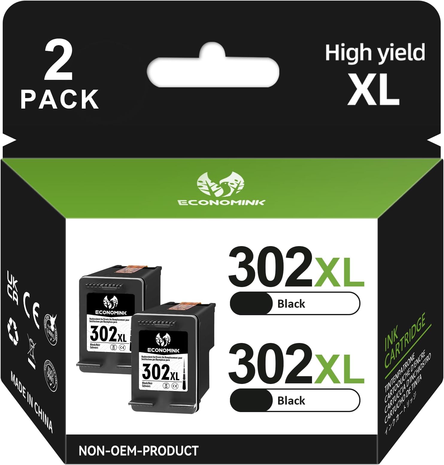 HP F6U66AE 302 Original Ink Cartridge, Black, Single Pack : Amazon.co ...