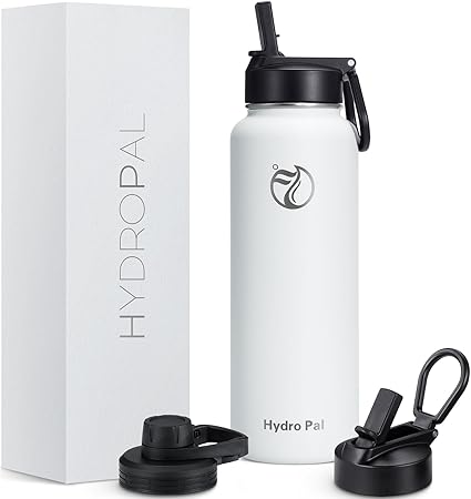 HydroPal Vacuum Insulated Stainless Steel Water Bottle, 1200ml/1000ml ...