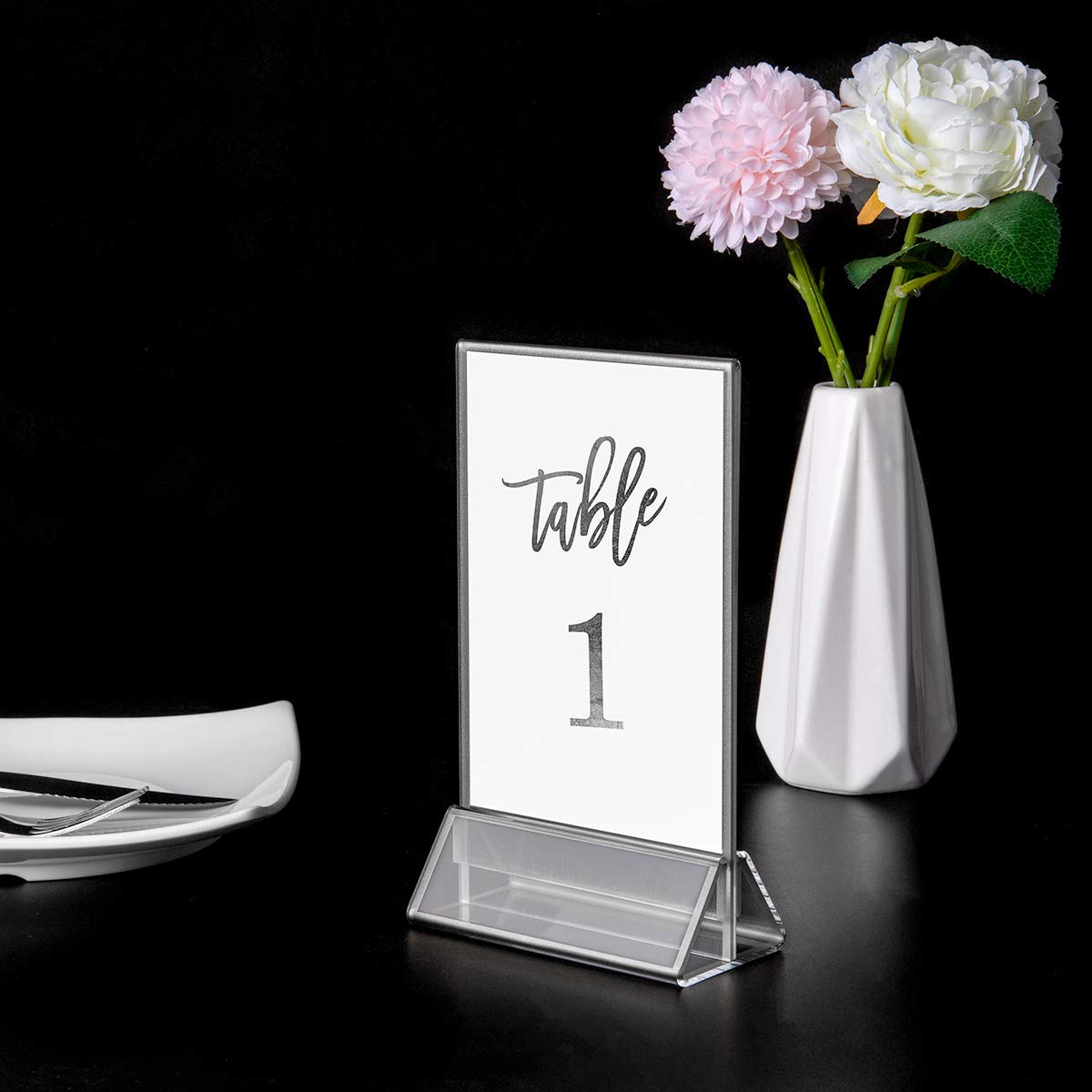 Snapklik.com : HIIMIEI Clear Acrylic Double Sided Frames 5x7 Wedding ...