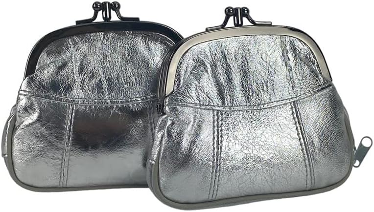 Amazon.com: Leather Impressions Double Coin Purse for Women - Genuine ...