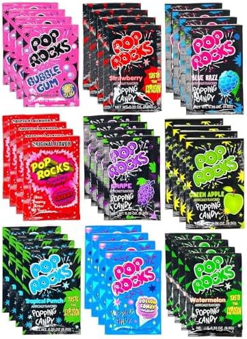 Amazon.com : Pop Rocks Candy Variety Pack Popping Candy - Pop Rocks ...