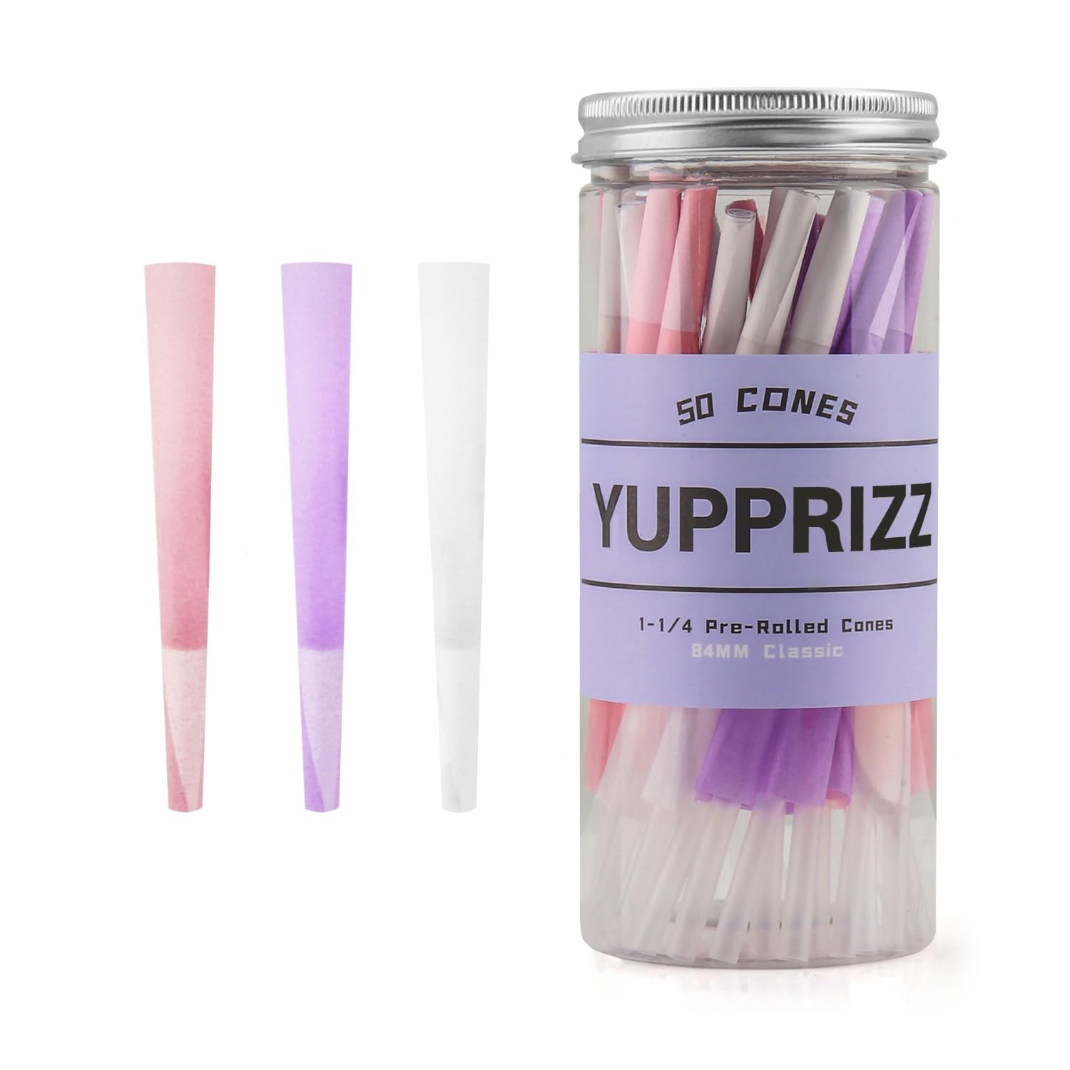 Amazon.com: Pre Rolled Cones Rolling Paper 1 1/4 Size | 50 Pack ...