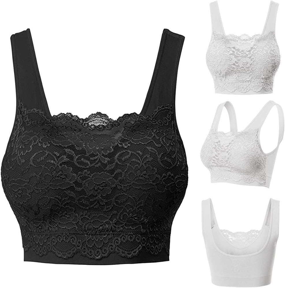 Sports Bras for Women padded Everyday Sports Bra Top Seamless Front ...