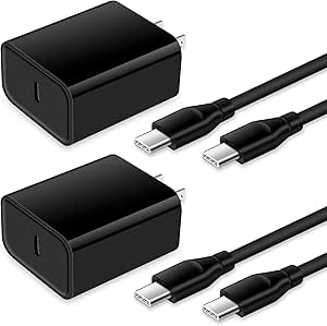 Amazon.com: Type C Charger Fast Charging, 2Pack 20W Android Phone Super ...