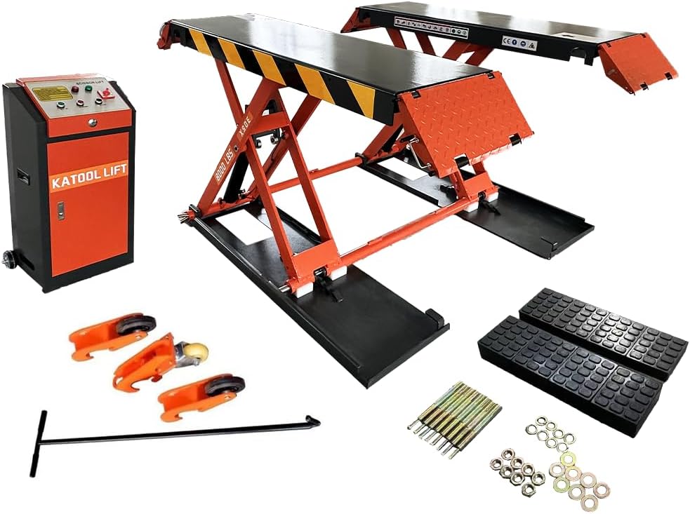 Amazon.com: KATOOL 47'' 8000 lbs Mid Rise Scissor Lift X90E-110v ...