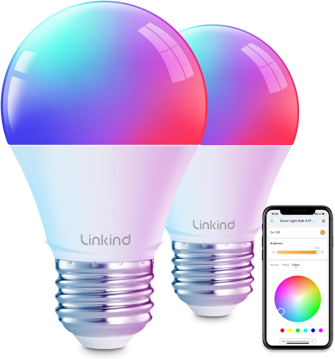 Linkind Smart Light Bulbs, Smart Bulb That Work with AiDot App, Alexa ...