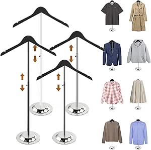 Amazon.com: Adjustable Shirt Display Stand 4 Pcs, 20-35 Inch Height ...