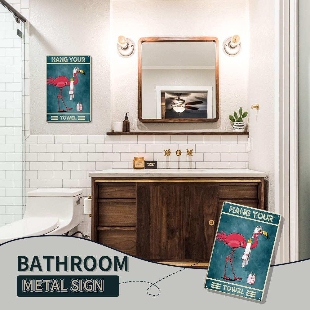 Retro Bathroom Decor Signs Vintage Bathroom Signs