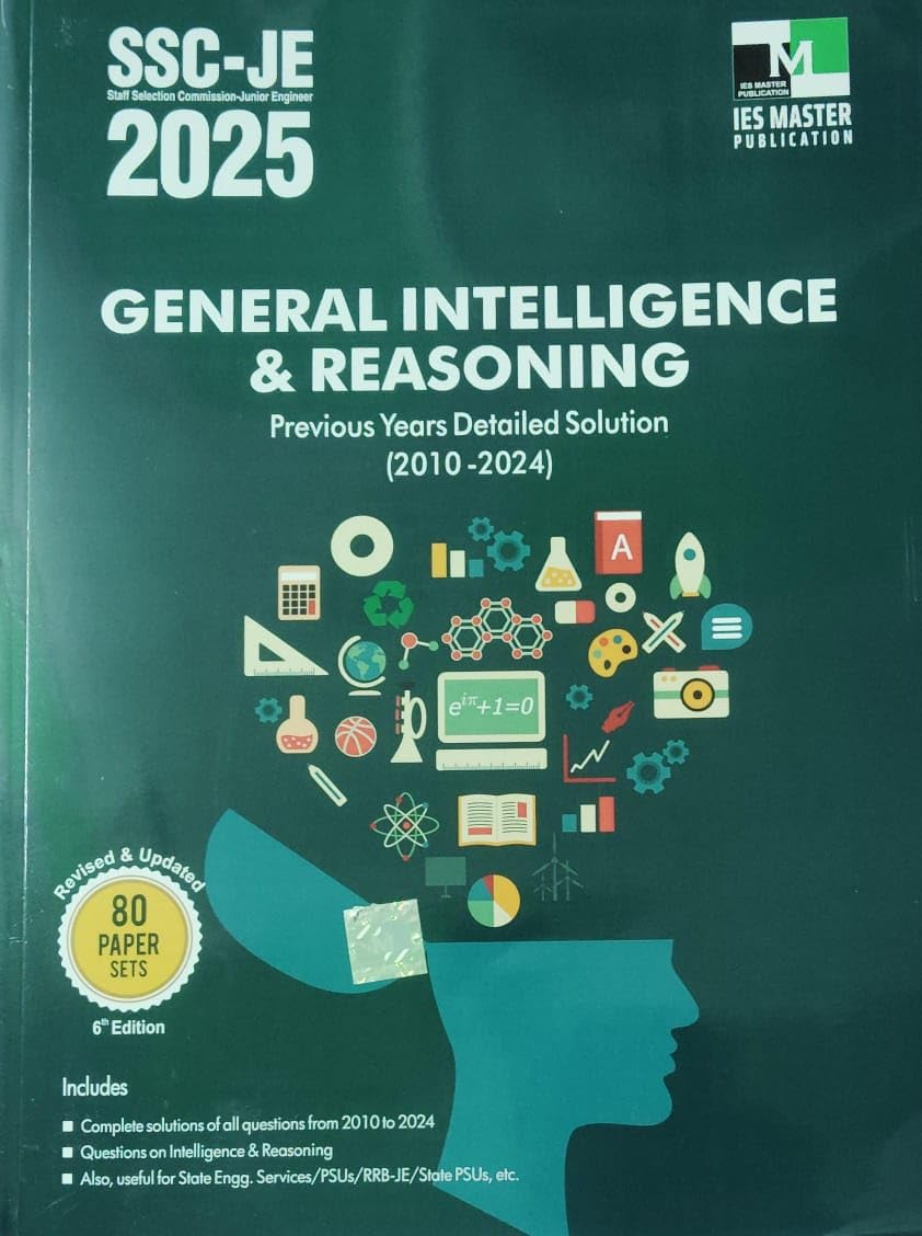 Buy IES Master General Intelligence and Reasoning SSC JE 2025 Previous ...