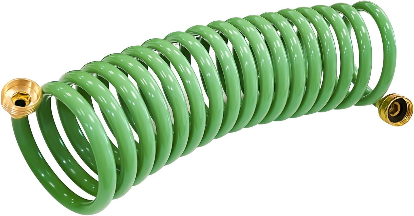Amazon.com: Sutekus Coil Hose Water Hoses Coiled Boat Hose Lightweight ...