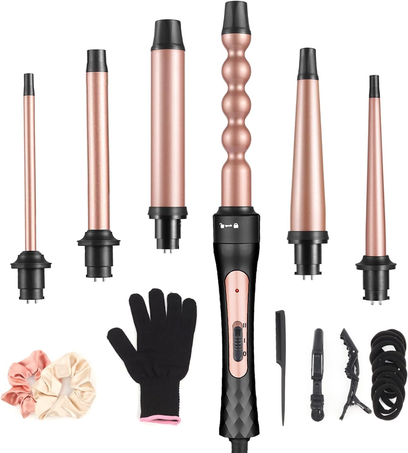Amazon.com: Ufree 5 in 1 Curling Iron with Interchangeable Ceramic ...