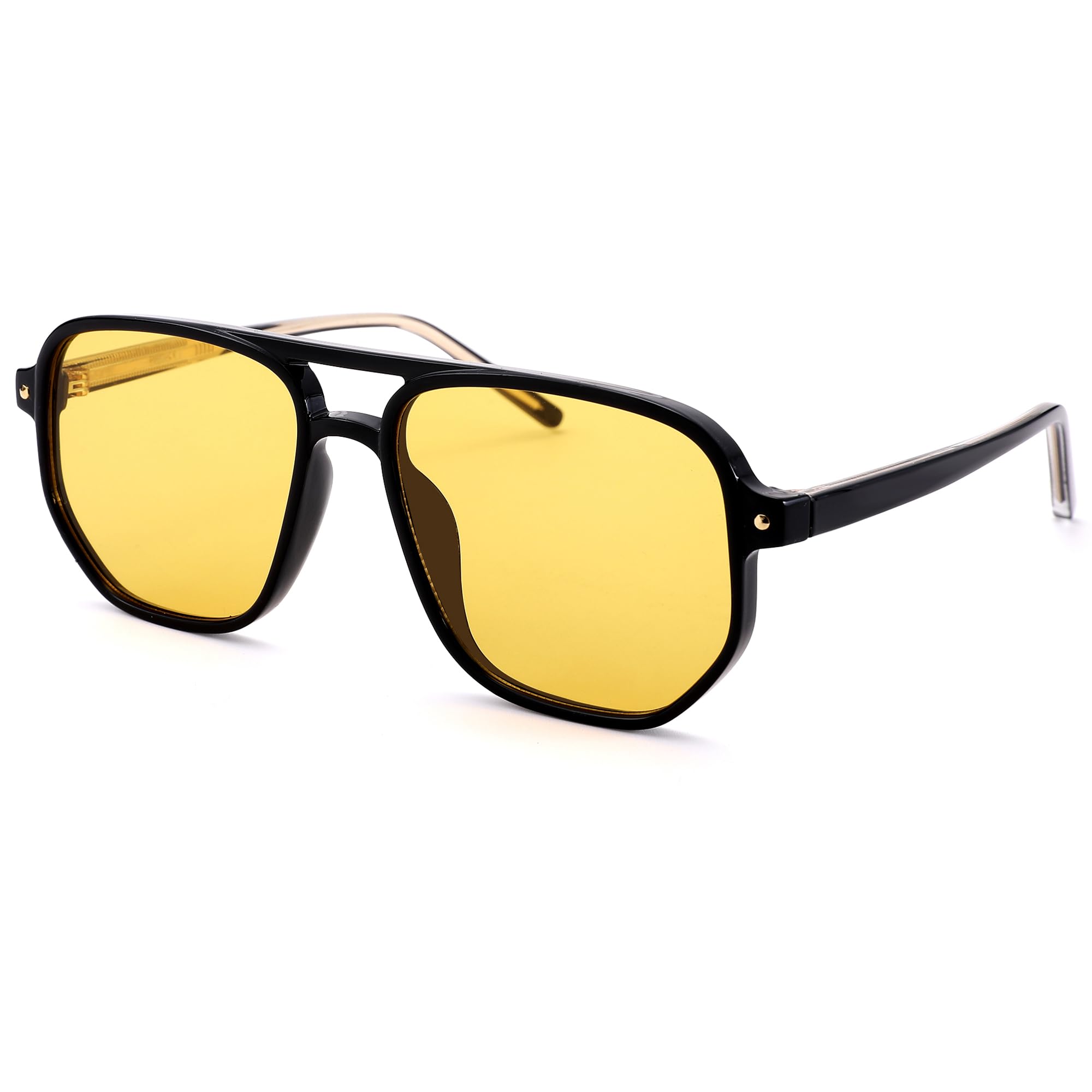 Snapklik.com : NULOOQ Retro Aviator Sunglasses For Women Men Square 70s ...
