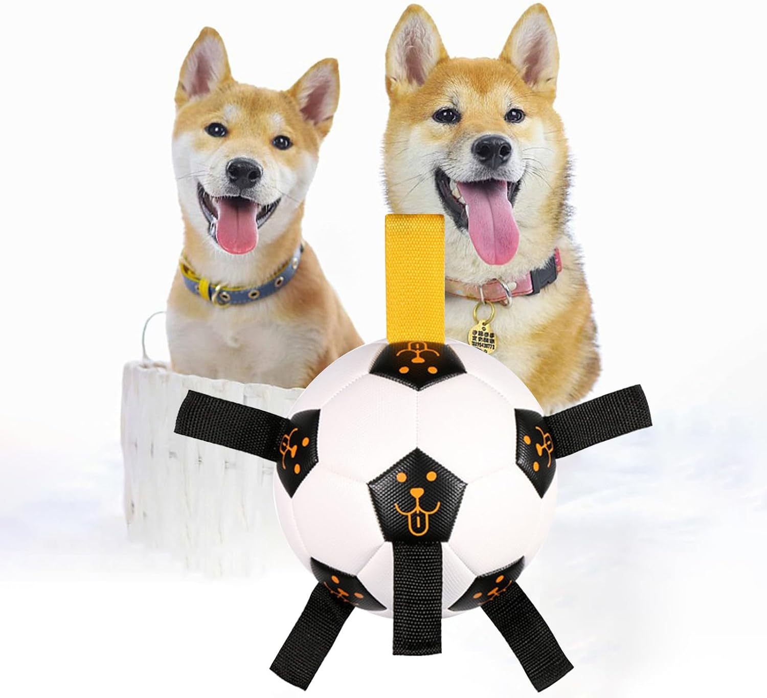 Amazon.com : Phyxgrg Dog Toys Soccer Ball, Interactive Toys for Tug of ...