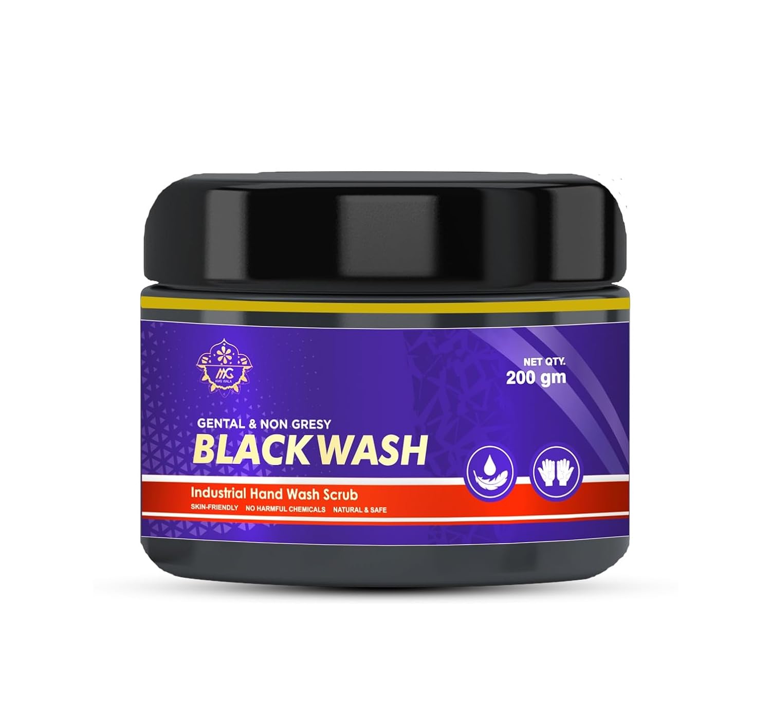 AMG WALA Gental & Non Gresy Black Wash Industrial Hand Wash Scrub ...