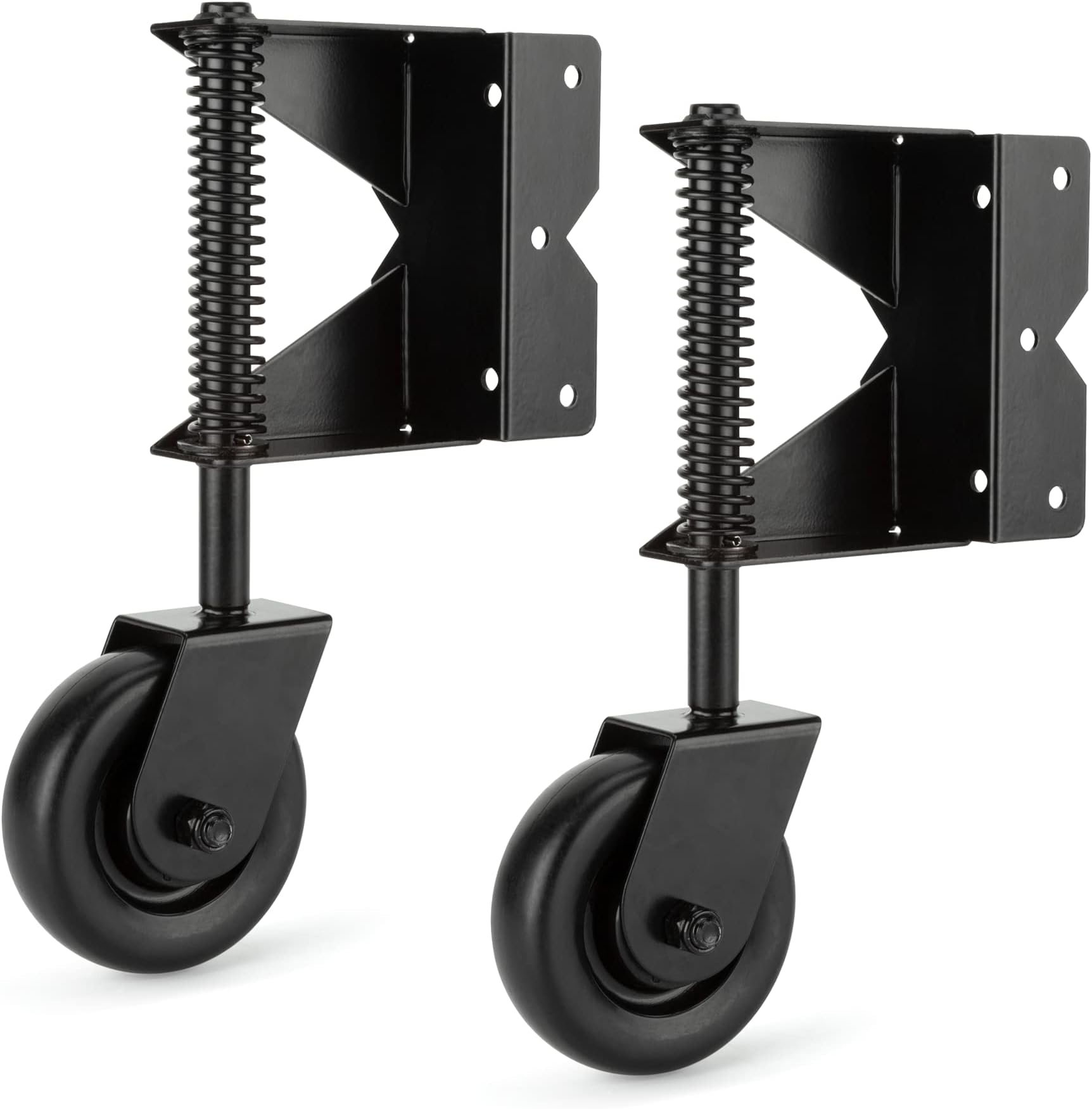 Amazon.com: Spring Loaded Gate Caster - Gate Wheels for Wooden & Vinyl ...