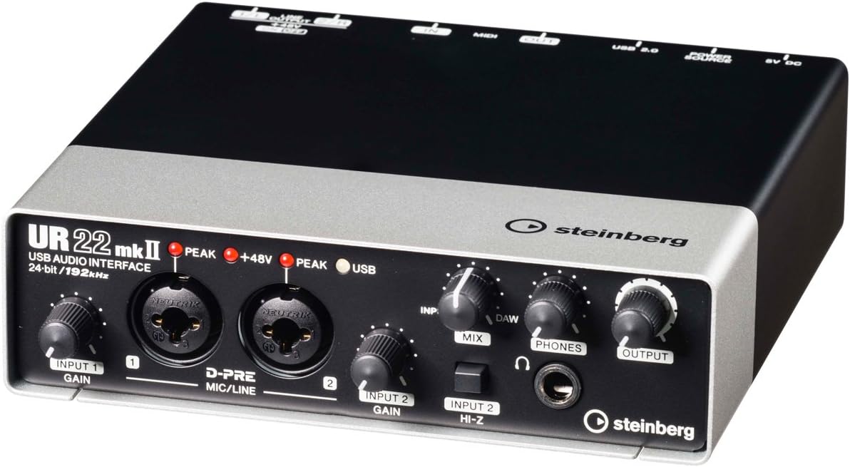 Amazon.com: Yamaha Steinberg UR22MKII 2-Channel USB Interface ...