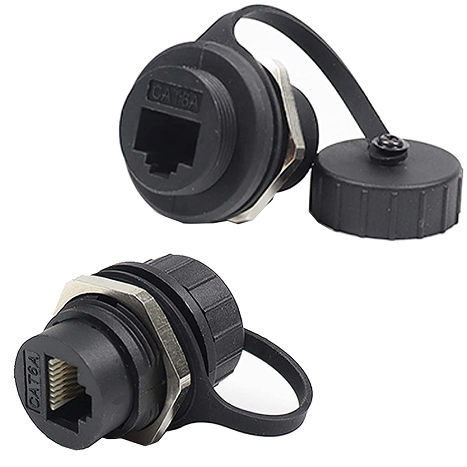 Buy PENGLIN 2Pack Waterproof RJ45 Shielded Panel Coupler, CAT6A ...