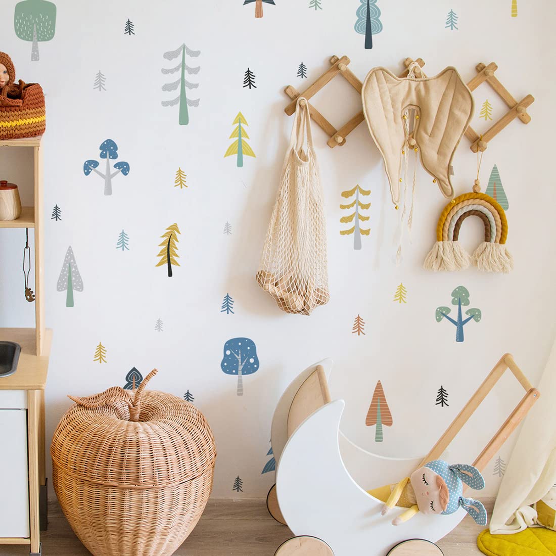 Amazon.com: Buer Homie Wall Decal, Little Tree Pattern Stickers for ...