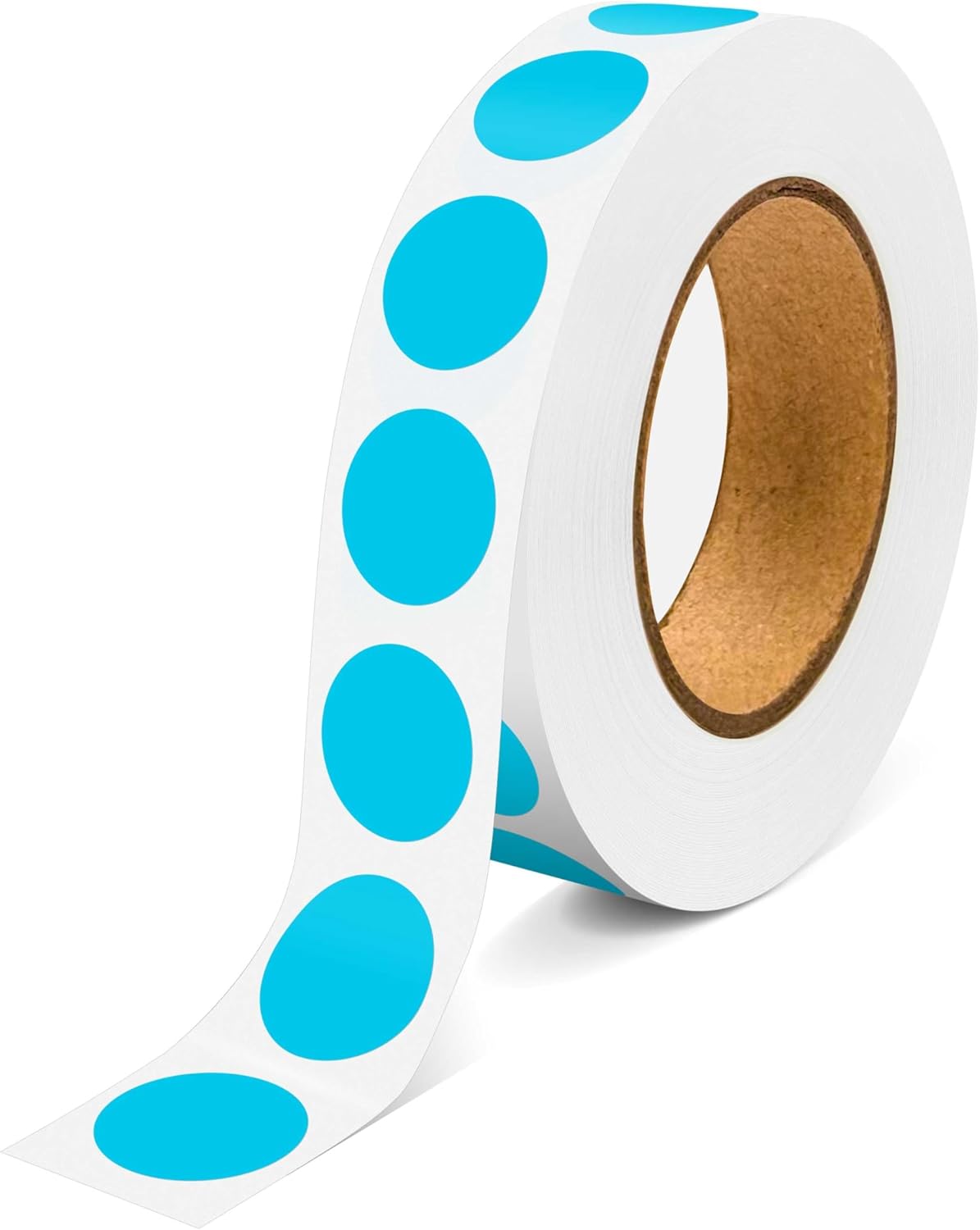 Amazon.com : WANSTE 1000PCS Teal Blue Colored Dot Stickers Round Coding ...