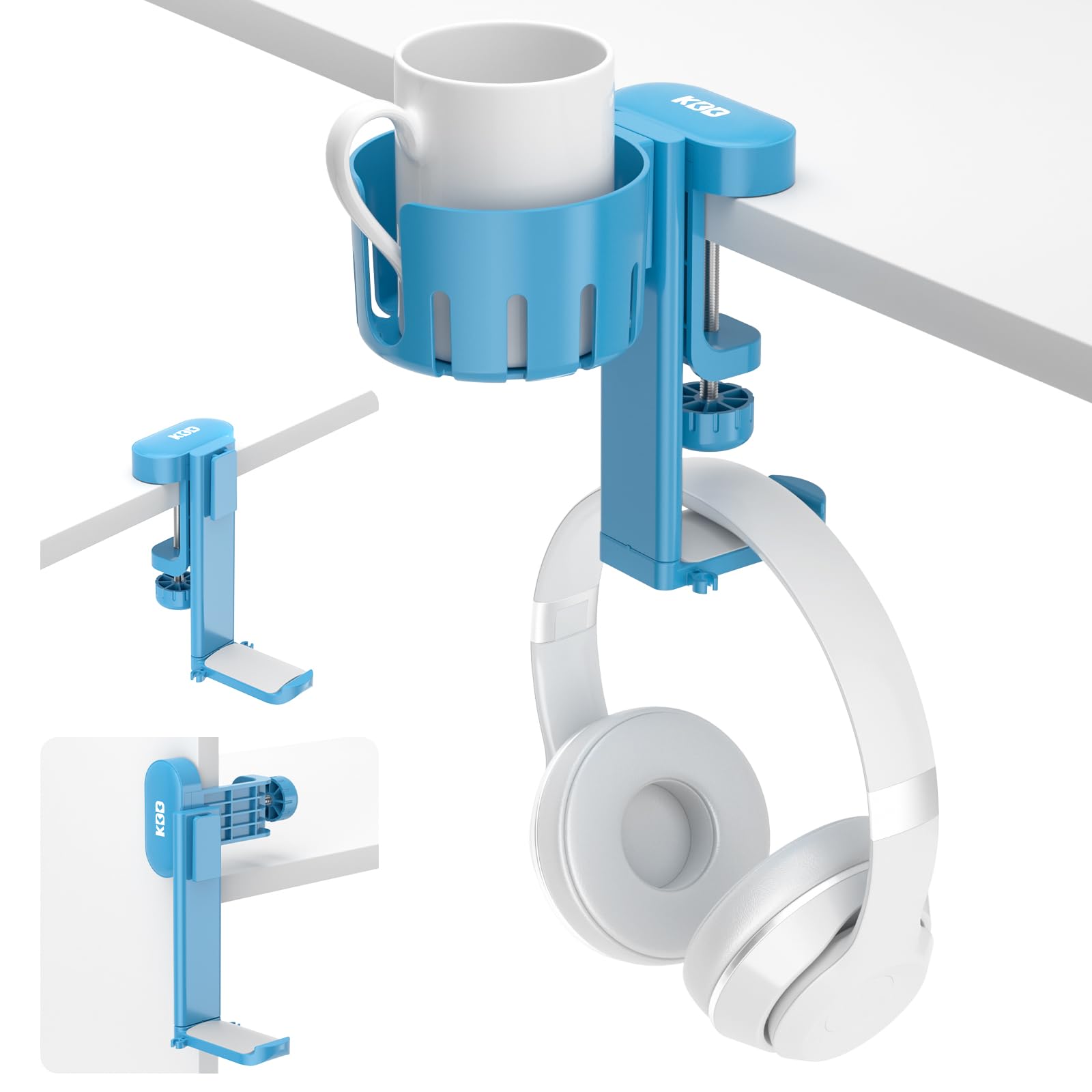 Amazon.com: KDD 2 in 1 Headphone Hanger with Desk Cup Holder - Under ...