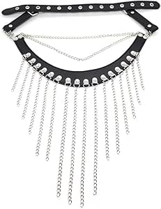 Amazon.de: Greenpinecone® SM Bondage Leder Halsband mit Dekorative Metall-Kette Fesseln Halsbänder