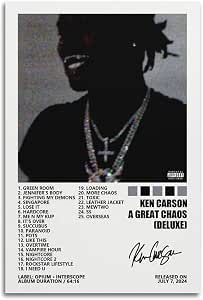 Amazon.com: SUNDXUE Ken Poster Carson A Great Chaos (Deluxe) Music ...