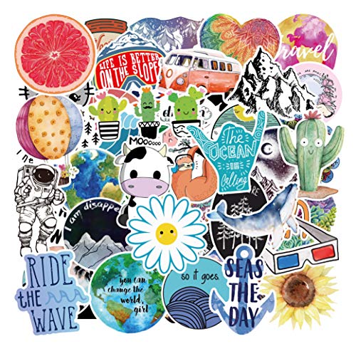 Buy STICON Stickers for Water Bottles VSCO Vinyl Stickers Laptop ...