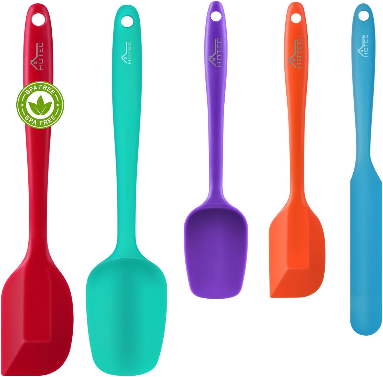 Amazon.com: Silicone Spatula Set of 7/15, 11 inch Heat-Resistant Non ...