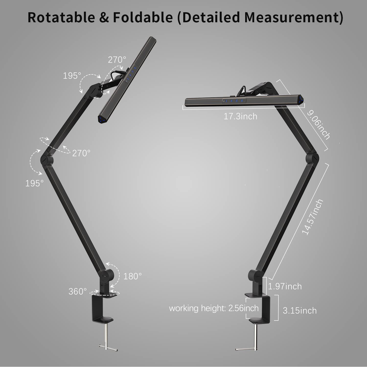 Snapklik.com : KableRika LED Desk Lamp, Bright Architect Desk Lamp For ...