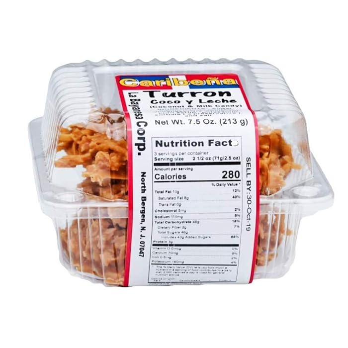 Buy La Bayamesa | Caribena | Turron (Coco y Leche) | 6 Oz (170g ...