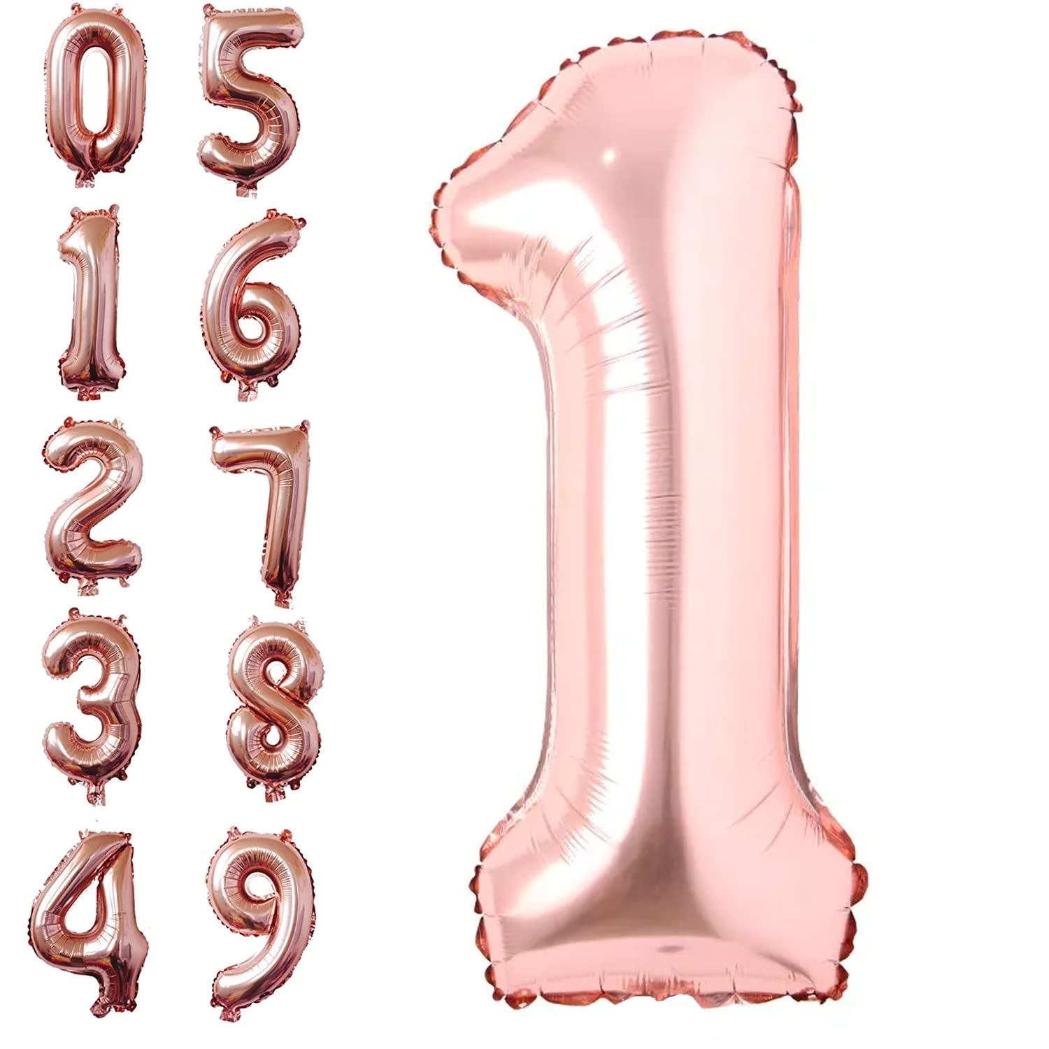 Party Propz 1 Number Foil Balloon - 32 Inch, Number 1 for Birthday ...