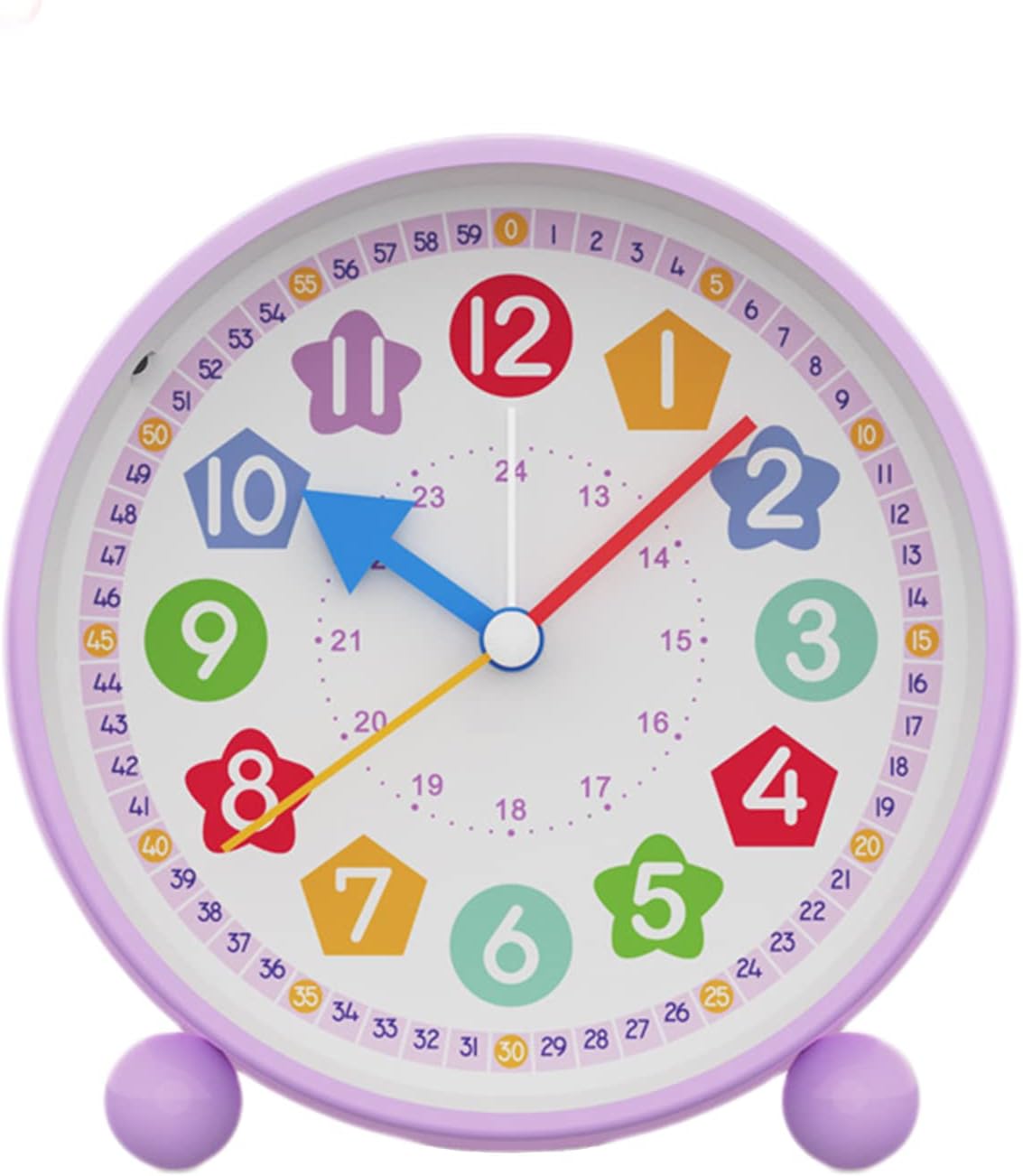 Amazon.com: HOTIYOK Telling Time Teaching Clock Nursery Kids Learning ...