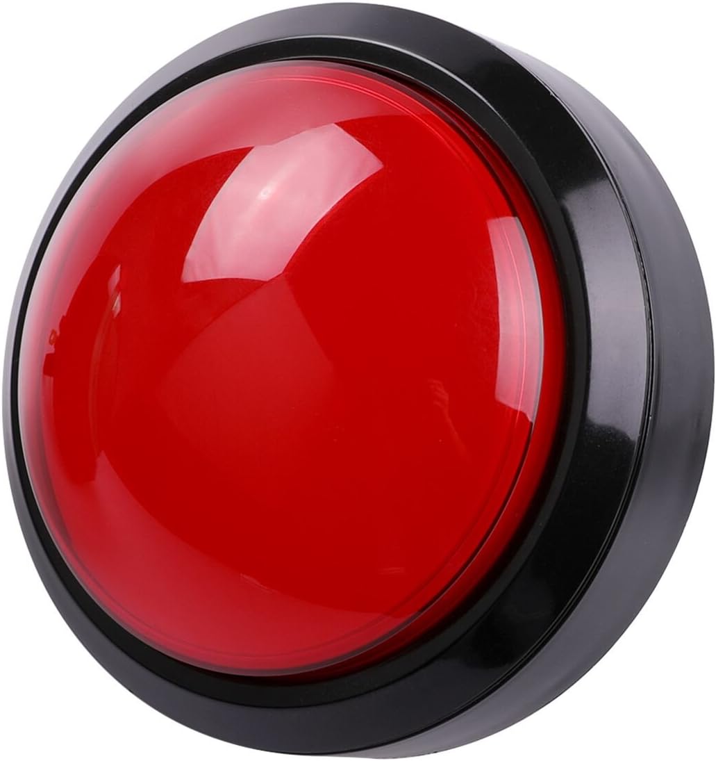 Amazon.com: Easyget 5v 100mm Dome Shaped Jumbo LED Illuminated Self-resetting Push Button Switch ...
