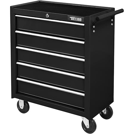 Amazon.com: TUFFIOM 5-Drawer Rolling Tool Chest w/Lock & Key, Tool ...