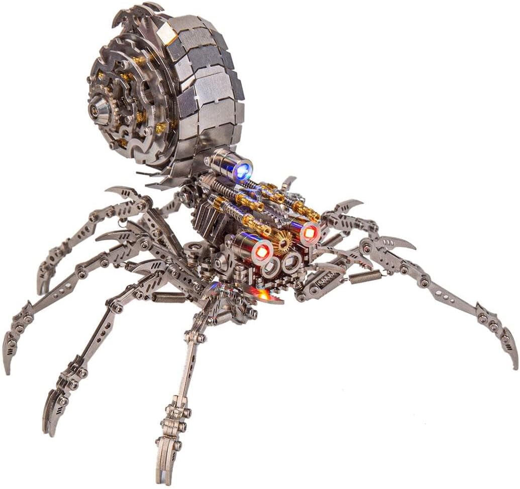 Amazon.com: Metal Puzzle 3D Spider Model Kits Metal Model, DIY Assembly ...