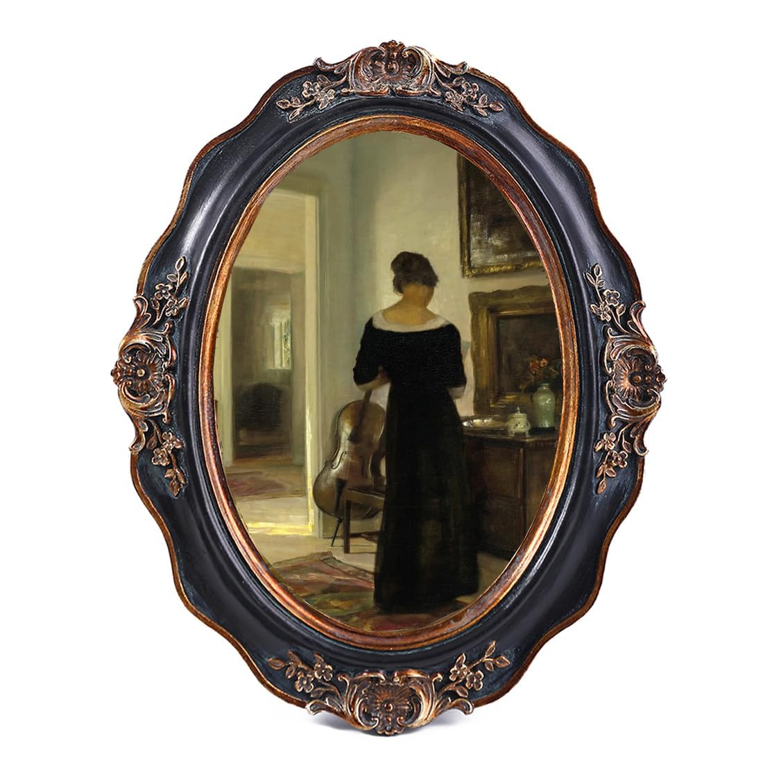 Vintage Oval Wood Frames Amazon.com Kichvoe Royal Picture Frame