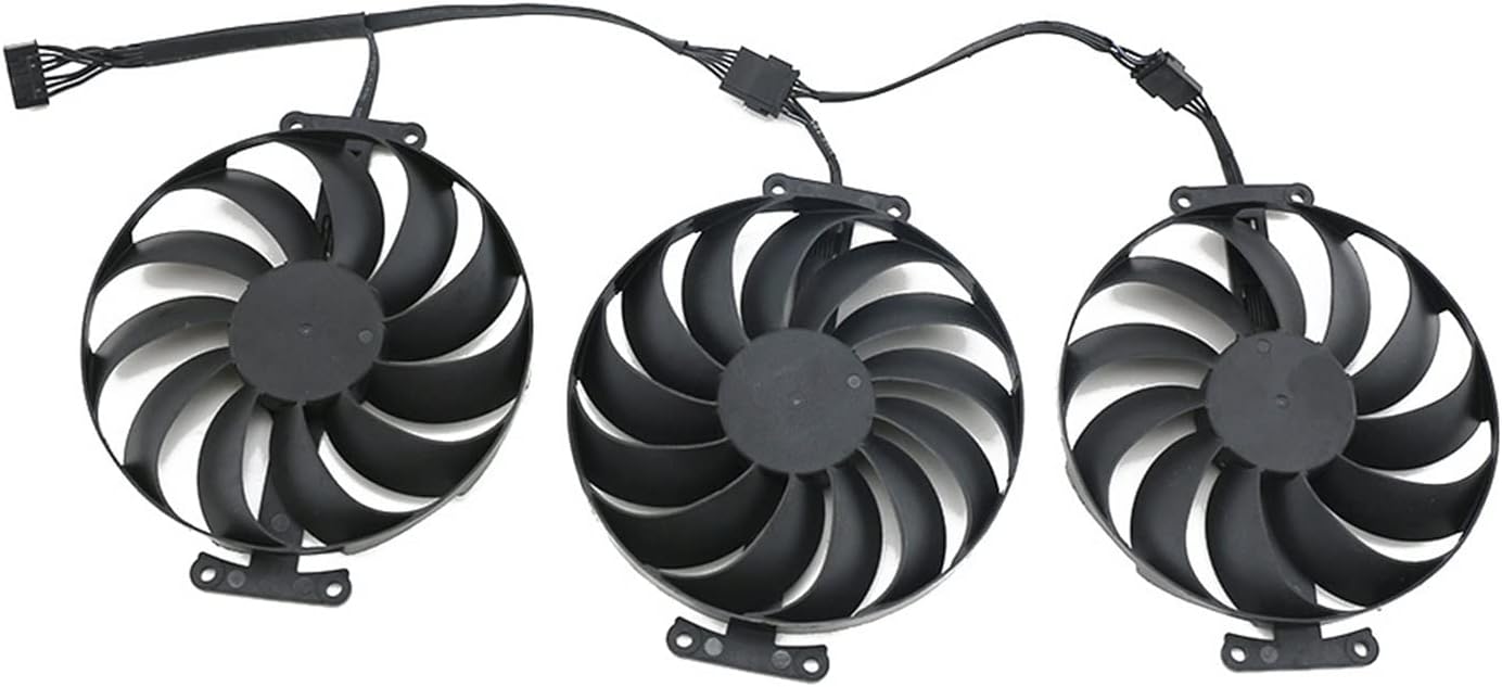 Amazon.com: AGELUX 95mm T129215SU 12V 0.5A 7Pin Graphic Card Cooler Fans Compatible for ASUS ROG ...